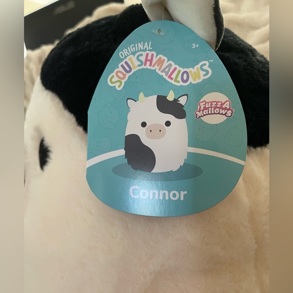 Squishmallows | Other | Nwts Fuzzy Connor The Cow 6in Fazzamallow ...